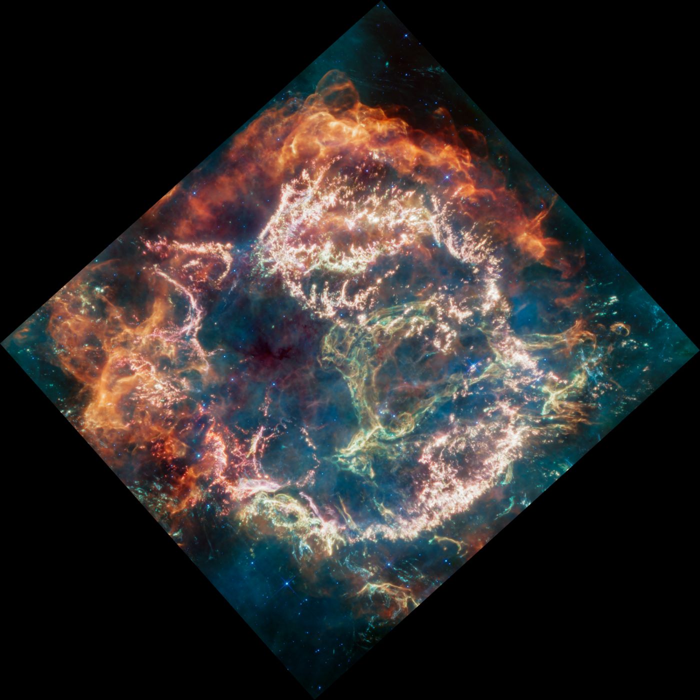 JWST zeigt neue Details im Supernova-Überrest Cassiopeia A | astropage.eu
